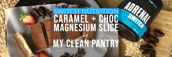 Caramel & Choc Magnesium Ice Cream Slice by My Clean Pantry – Aura Eve